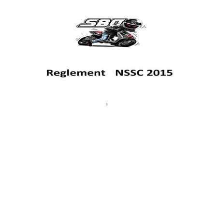 Reglement nssc 2015 definitief 1.3 | PDF