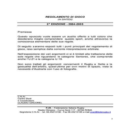 Regole Del Rugby | PDF