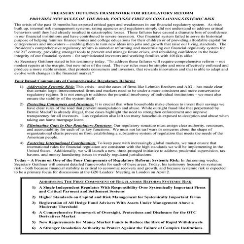 Reg Reform Fact Sheet | PDF