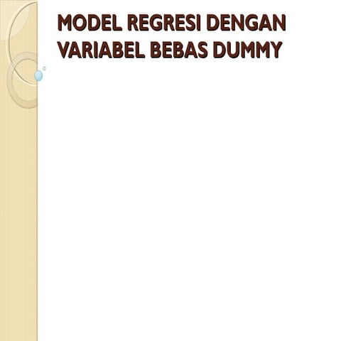 Regresi dengan Variabel Dummy, Mediasi, dan Moderasi | PDF