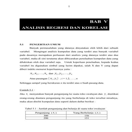 Regresi linier | DOC