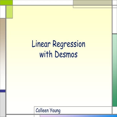 Regression with Desmos | PPTX