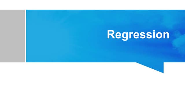 Presentation2 on regression analysis.pptx