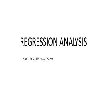Regression Analysis , A statistical approch to analysis data.pptx