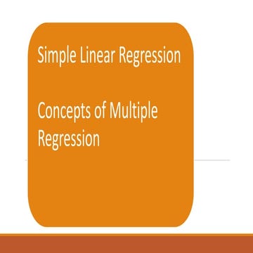 Regression Analysis And Multivariate Regressionpptx Physics Science