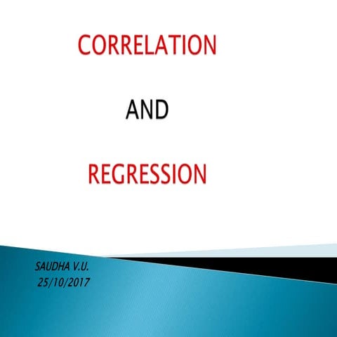 Regression And Correlation Ppt