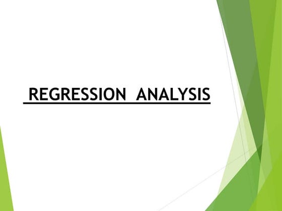 Simple linear regression | PPT