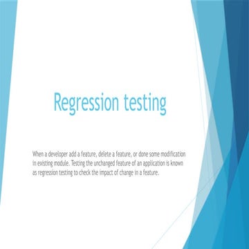 Regression testing based on manual testing.pptx