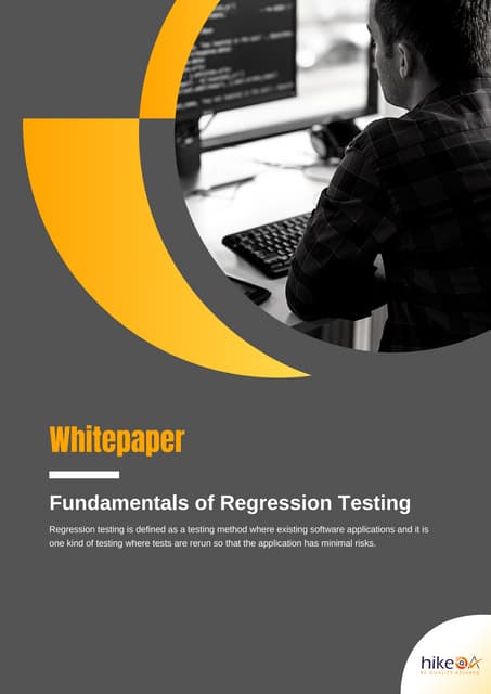 Infographic All Things You Should Know About Regression Testing | PDF