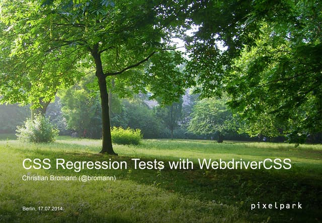 Css Regression Tests With Webdrivercss Pdf 0621