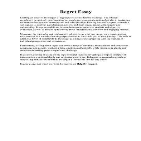 Regret Essay.pdf