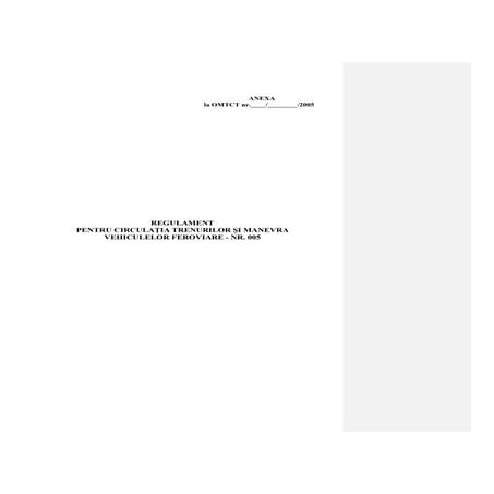 Regulament 005 | PDF