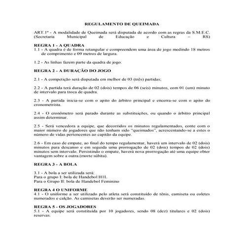 Regulamento de queimada[1] | PDF