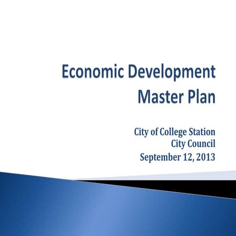 Economic Development Master Plan | PPT