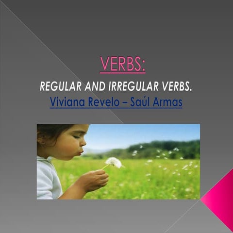 Regular and irregular verbs | PPTX