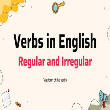 REGULAR AND IRREGULAR VERBS - PAST PRESENT PARTICIPLE.pptx