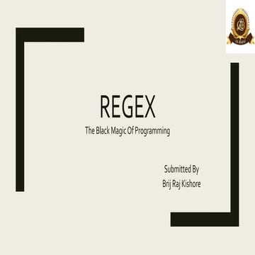 Regular Expressions Ppt 