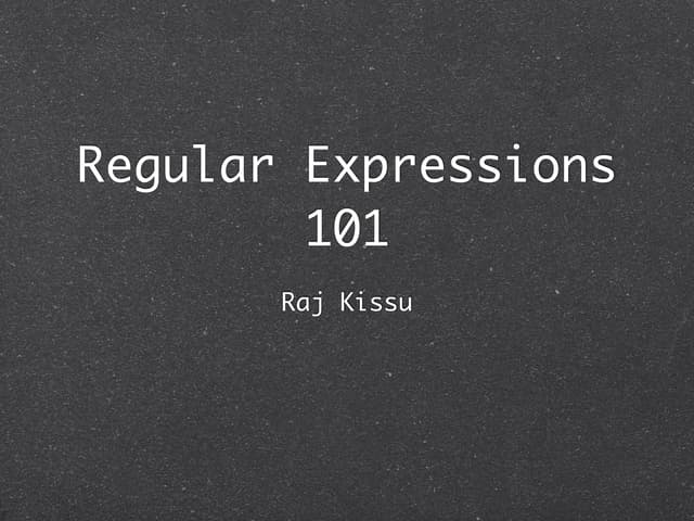 Regular Expressions 101 Key Programming Languages Computing