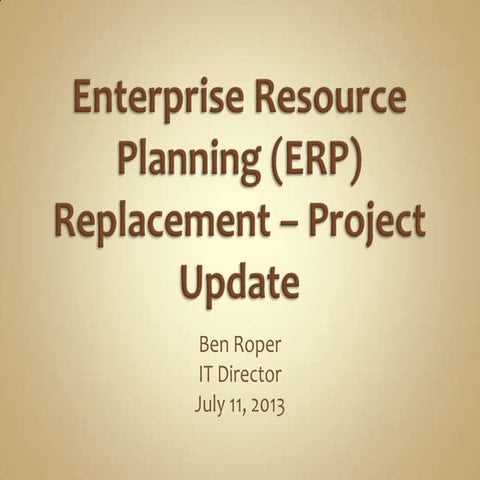 ERP Update | PPT