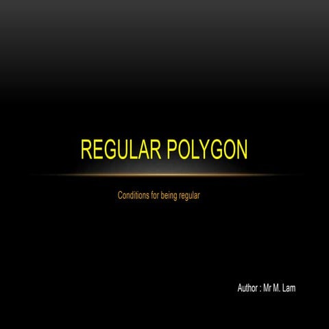 Regular polygon | PPT