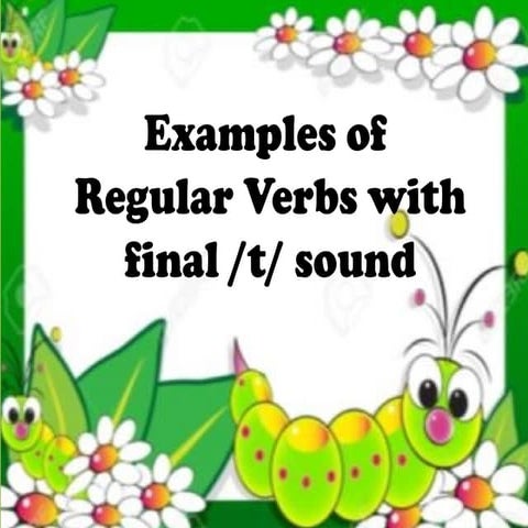 Regular Verbs. for Grade 5 lesson ppt pptx | PPTX