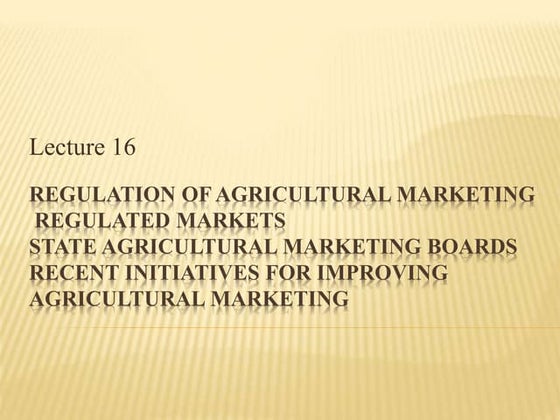 Agricultural Policy.ppt