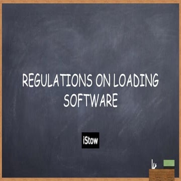 Regulations on Loading Software | PPT