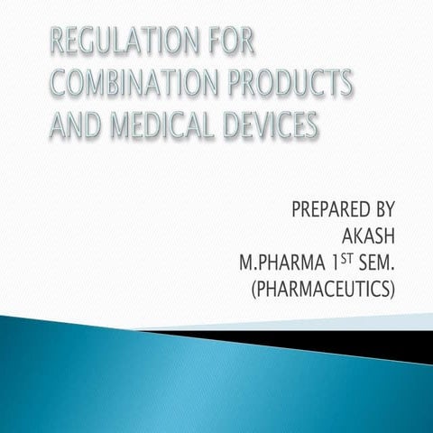 Regulation for combination product | PPTX