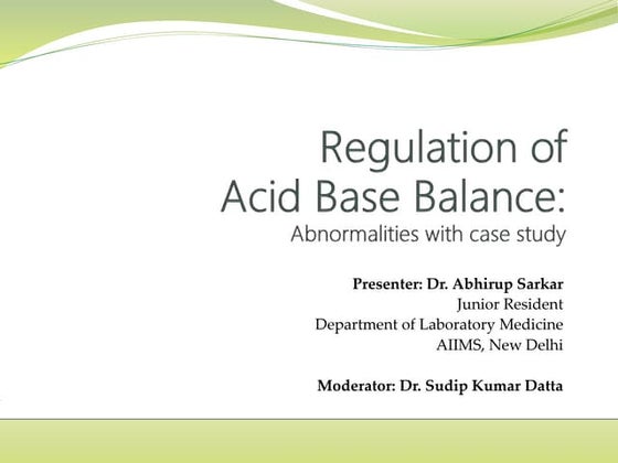 Respiratory acidosis and alkalosis | PPTX | Lung and Respiratory Health | Diseases and Conditions