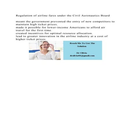 Regulation of airline fares under the Civil Aeronautics Boardmea.docx