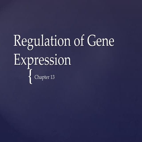 Regulation Of Gene Expression Ppt Regulation Of Transcription And