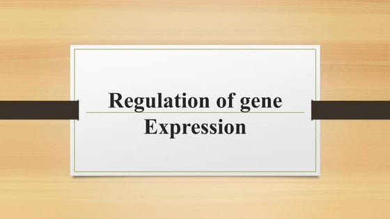 Gene Expression And Its Regulation by TOQIR AHMED.pptx