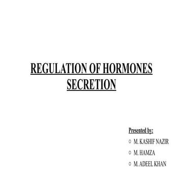 REGULATION OF HORMONES SECRETION ENDOCRINE.pptx