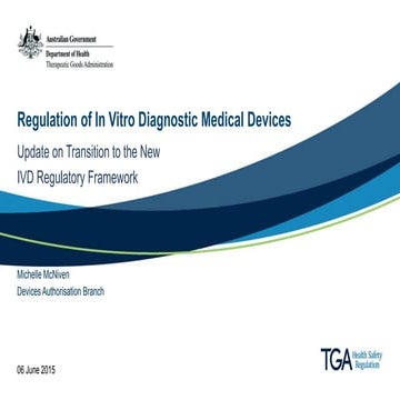 Regulation of IVD medical devices - presentation at National ...