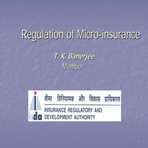 Microinsurance Summary prepared by IRDAI | PDF