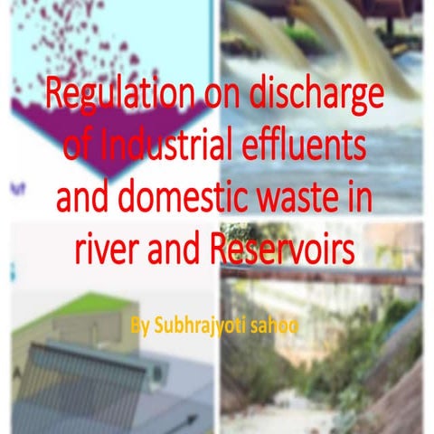 Regulation on discharge of industrial effluent and domestic waste in ...