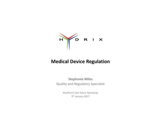Medical Device Regulatory Affairs. | PPTX | Pharmaceutical Industry | Industries