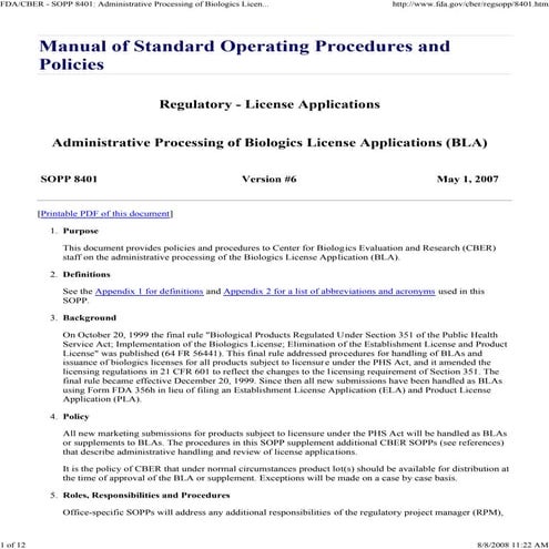 Regulatory license applications | PDF
