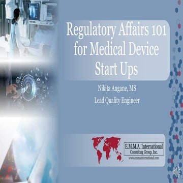 Regulatory 101 for Medical Device Start Ups | PPTX | Pharmaceutical ...