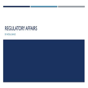Regulatory Affair (Introduction) _Afzal Bano.pptx