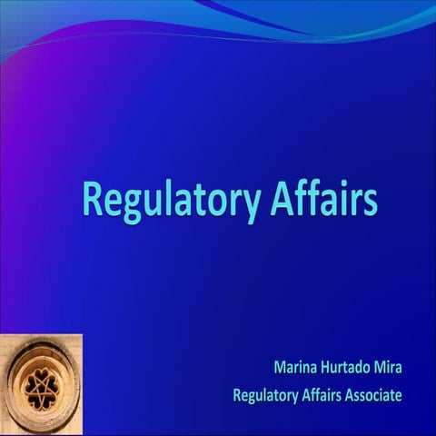 Regulatory affairs | PPT