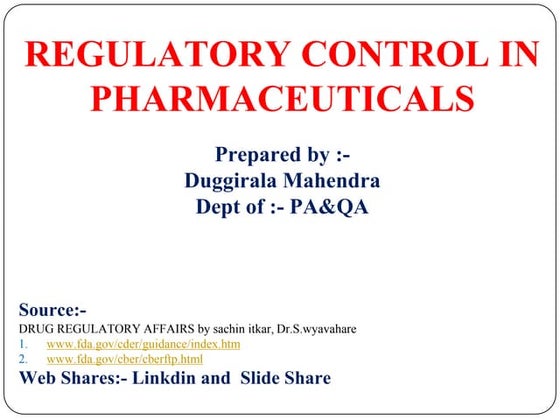 CDSCO- CENTRAL DRUG STANDARD CONTROL ORGANISATION | PPT