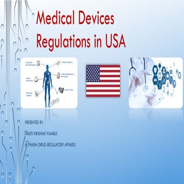 Regulatory Aspects of Medical Devices in USA.pptx