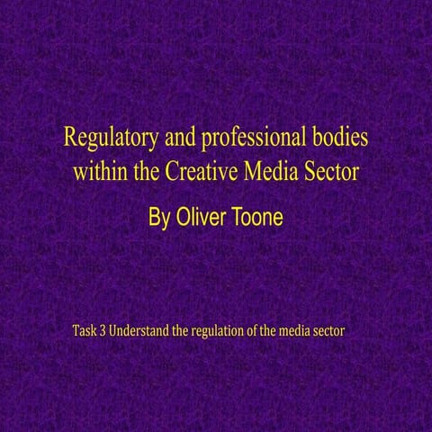 Regulatory bodies new | PPTX