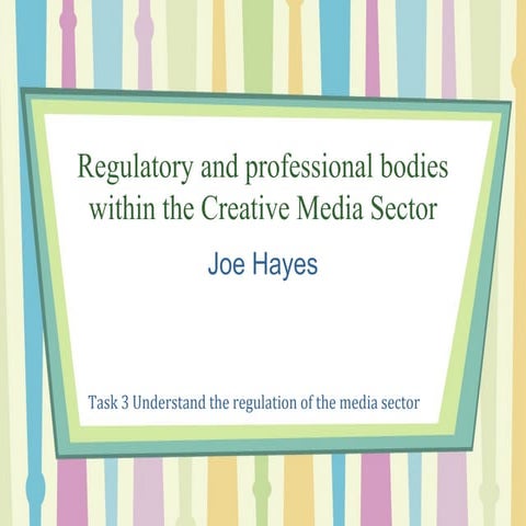 Regulatory bodies | PPT
