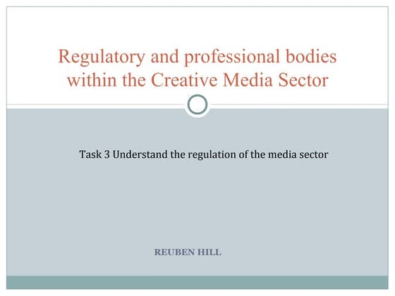 Regulatory bodies and their roles | PPT