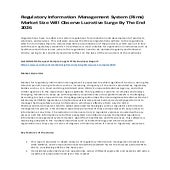 Regulatory information management system (rims) market