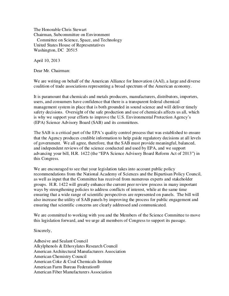 04/10: Coalition Letter on EPA “Sue and Settle”