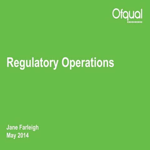 Regulatory operations | PDF