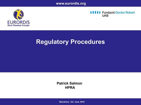 EU - Regulatory Evaluation Process | PPT